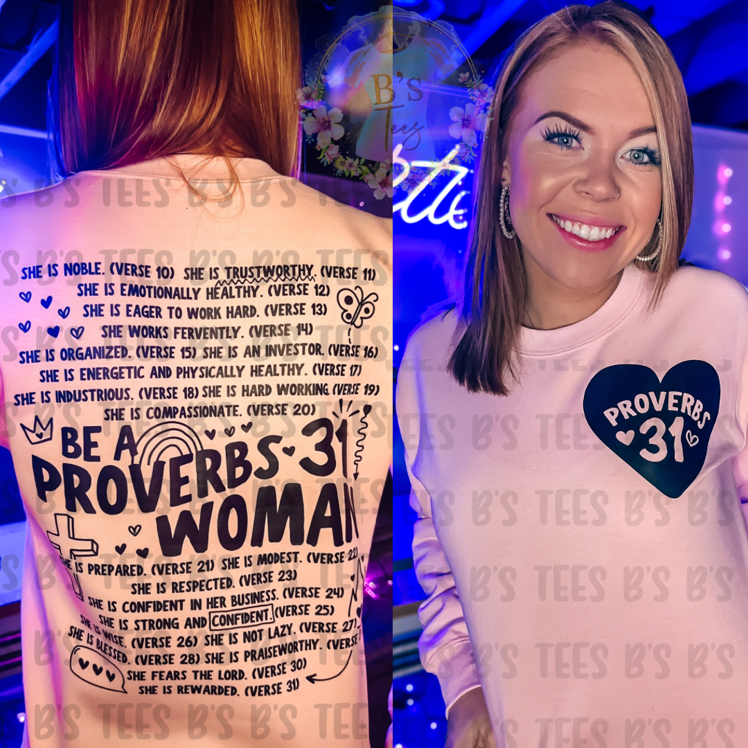 Proverbs 31 Crewneck – B's Tees Shop
